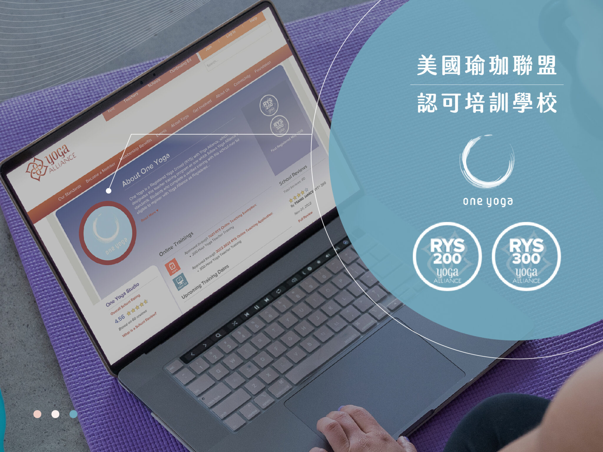 【2025 RYT200推薦】在哪都能上！！One Yoga 全新升級版「線上RYT200瑜珈師資培訓課程」 - Hello Yogis